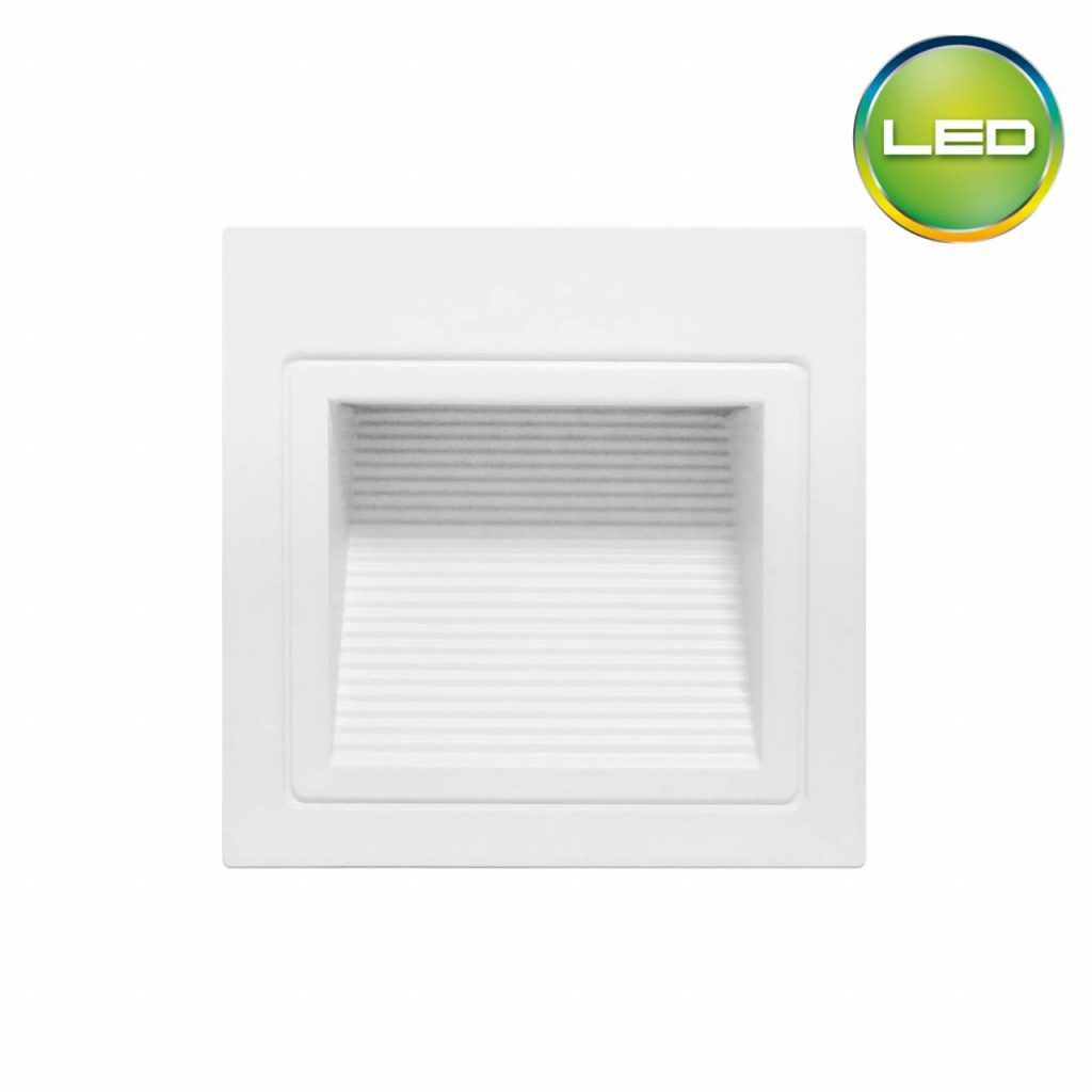 145034 Luz Guía Cuadrada 3W LED Blanco - Luz Cálida MARCA: LIGHTECH ...